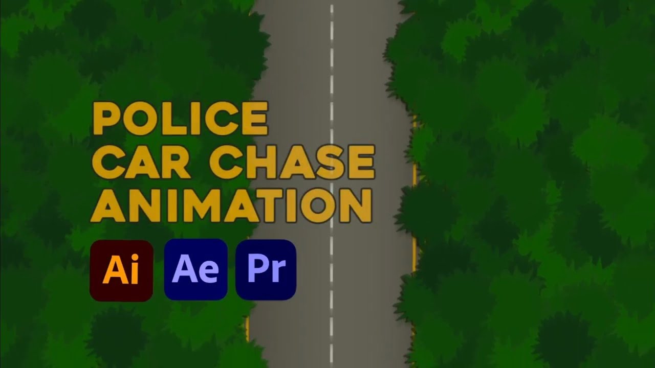 Police Car Chase Animation - YouTube