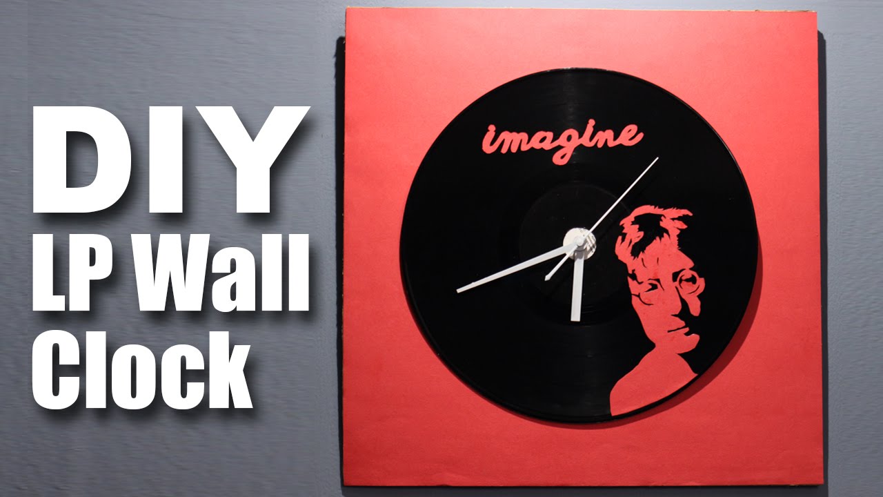 How to make a DIY LP Wall Clock | John Lennon Special - YouTube