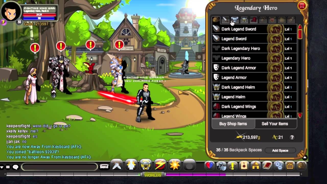 AQW: How to get legendary hero class - YouTube