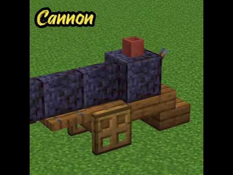 How To Make A Cannon In Minecraft. #minecraftraj #minecraft #shorts ...