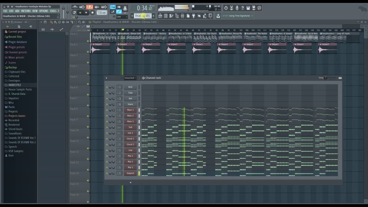 Headhunterz Hardstyle Melodies [FL Studio 12] - YouTube
