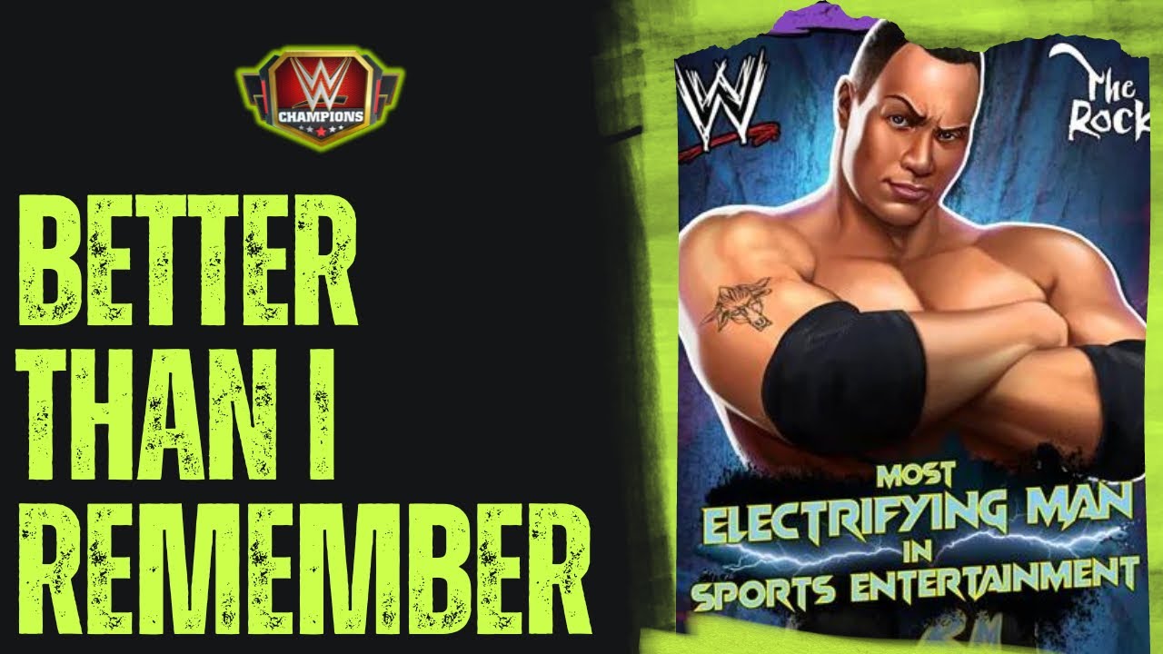 Better Than I Remember-The Rock MEM-WWE Champions - YouTube