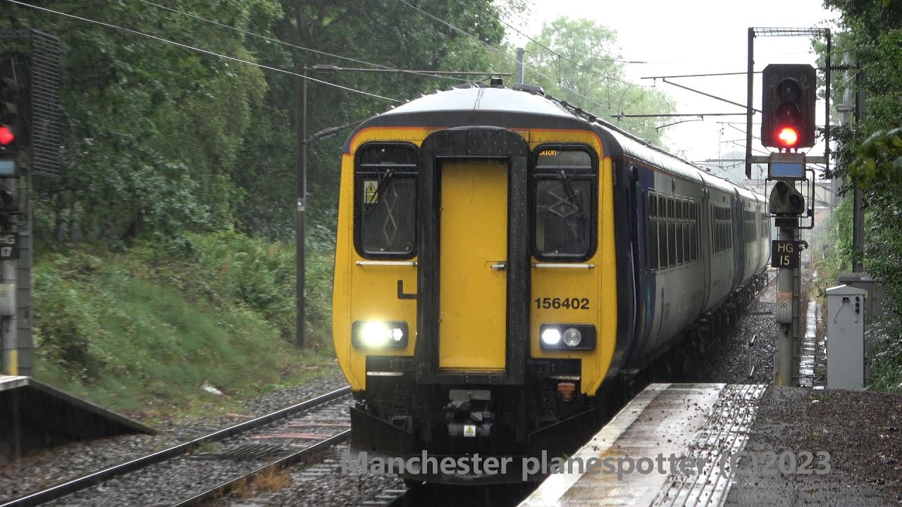 (4K) Northern Trains Class 156s Super Sprinters 156402+156428 On 2B02 ...