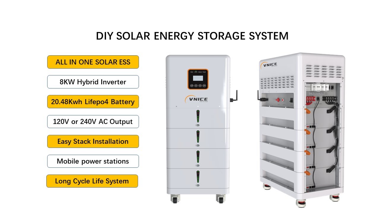 VNICE All-in-one Energy Storage System 8KW Hybrid Inverter and 20kWh ...