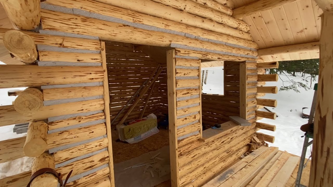 How to Chink a Log Cabin. At least how I’m doing it #logcabin #diy ...