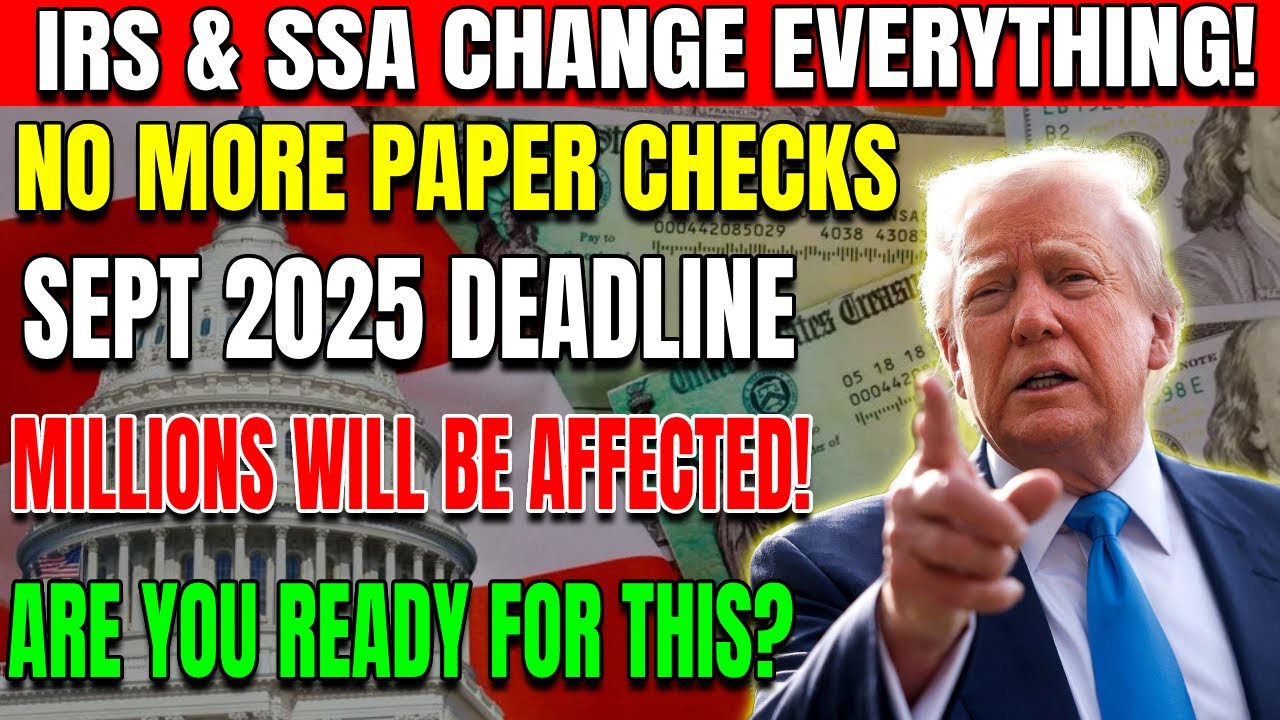 IRS & Social Security MASSIVE ANNOUNCEMENT: Paper Checks Eliminated by ...