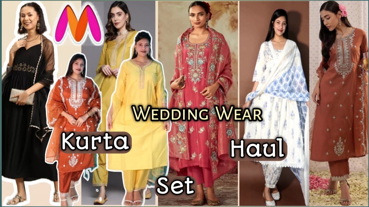 Kurta Sets From Myntra. Wedding Wear kurta From Myntra. MYNTRA KURTA ...