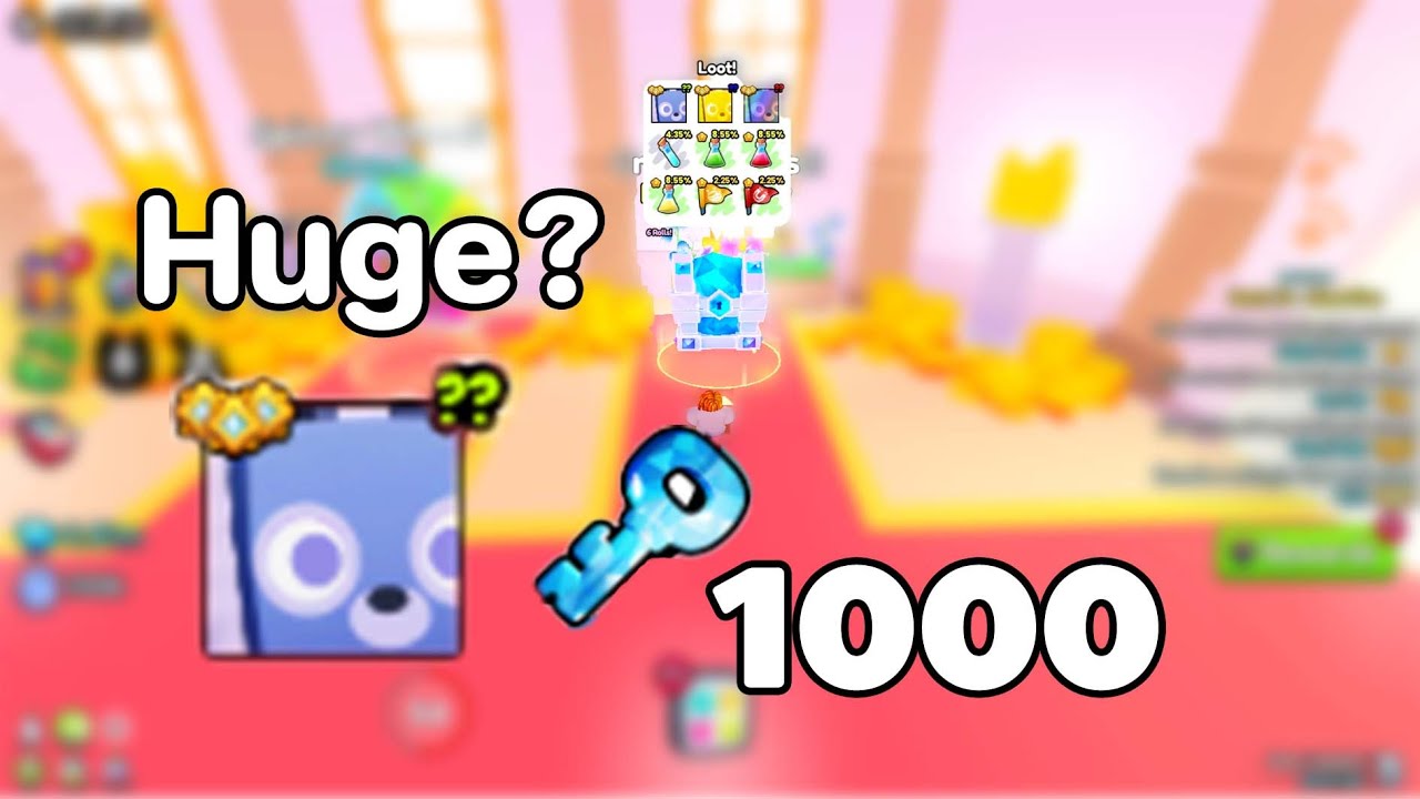 『Pet Simulator 99!』 Crystal Chest 1000key for Huge - YouTube