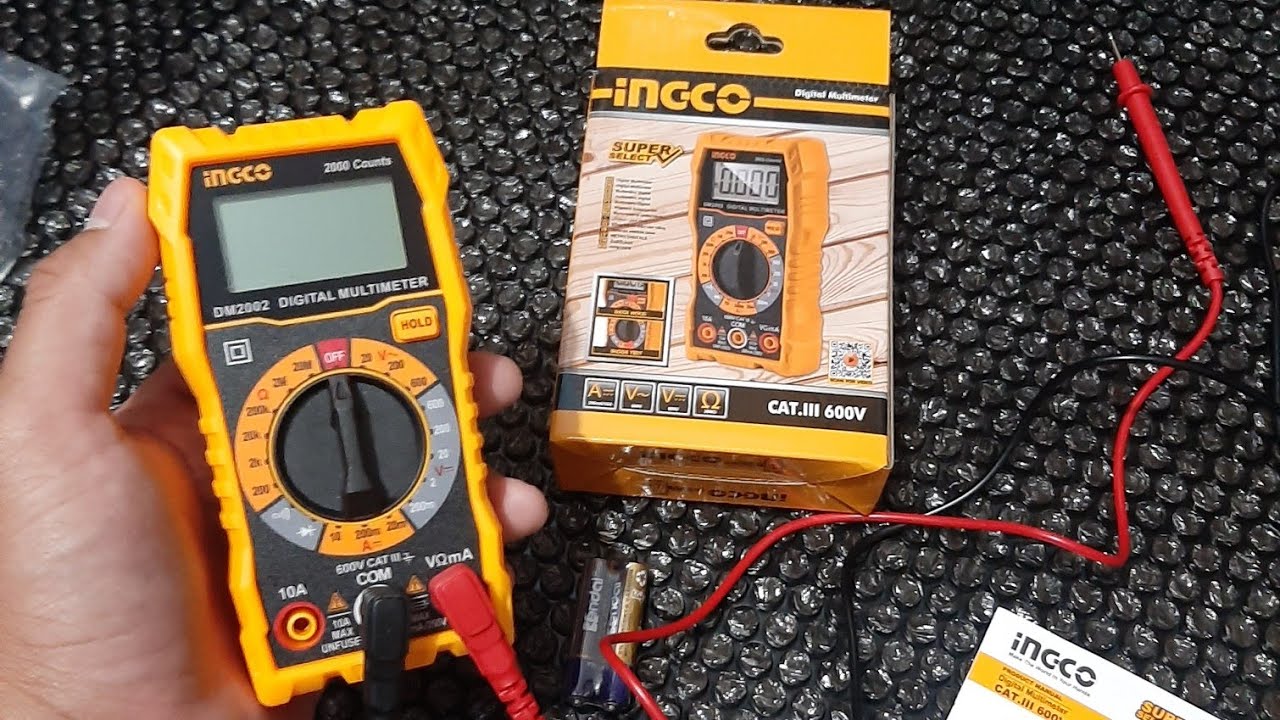 Multimeter Ingco DM2002 Mungil Dan Mudah Di Bawa Kemana-mana - YouTube