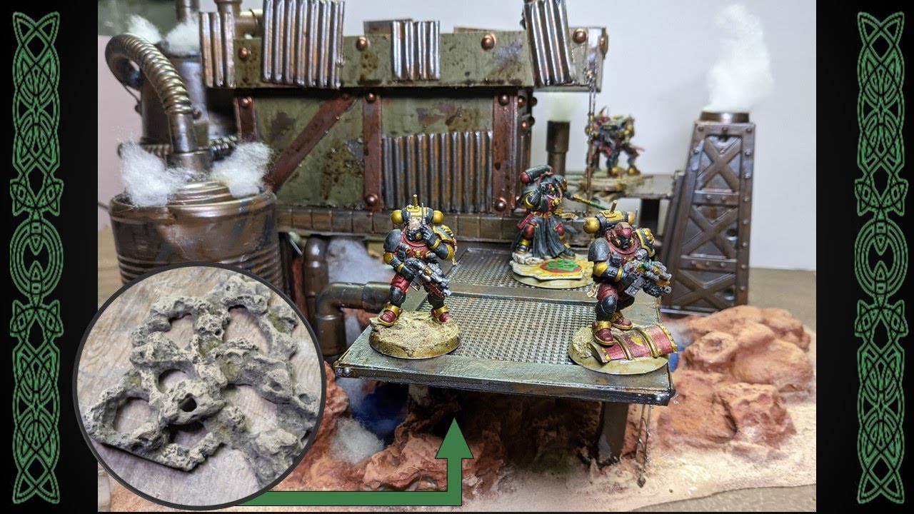 Scratch Building a Ramshackle Refinery from an Aquarium Rock - YouTube