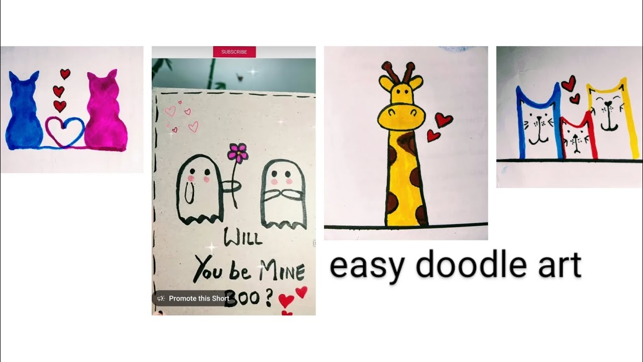 cute and easy doodle art ideas | cute drawings | drawing for kids ...