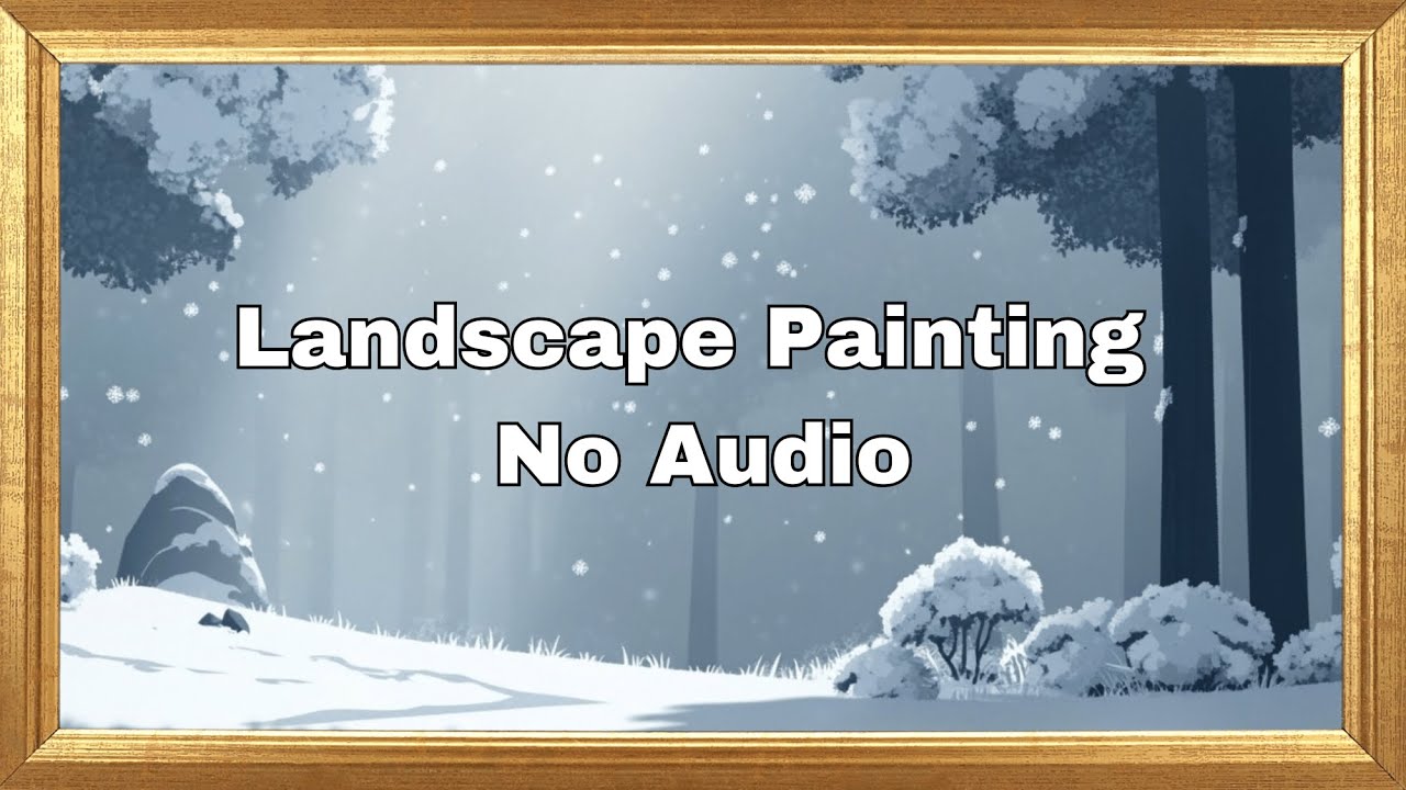 Framed Winter Art Screensaver for TV * Winter Paintings * No Audio * 4 Hours * TV Wallpaper ...