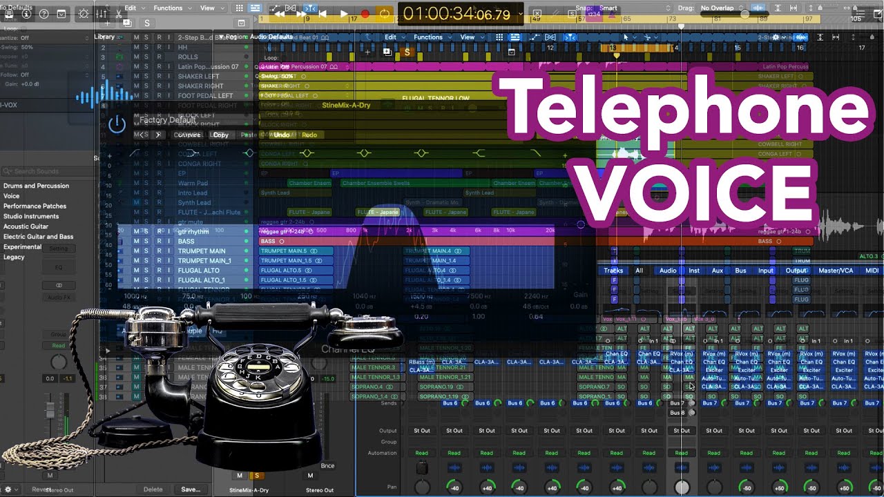 Telephone Vocal Effect in Logic Pro X (EASY) - YouTube