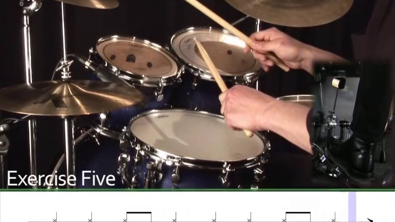Learning Drums Lesson - 1/4 note rock grooves - YouTube