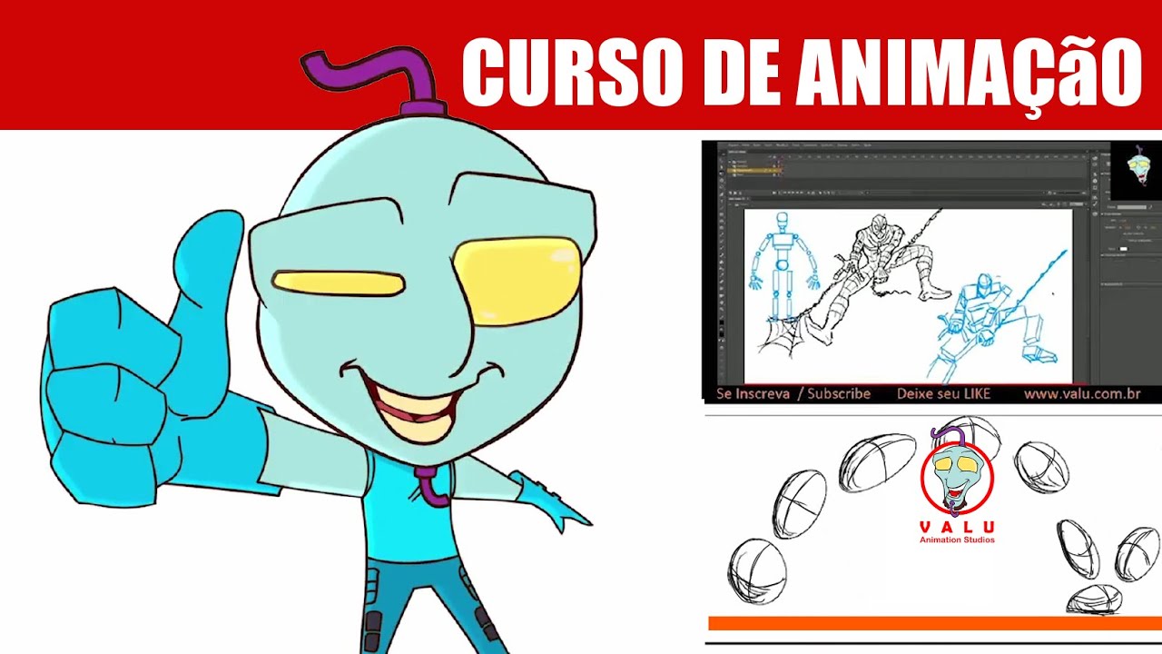 Como fazer desenhos Animados | Curso de animação para iniciante - YouTube