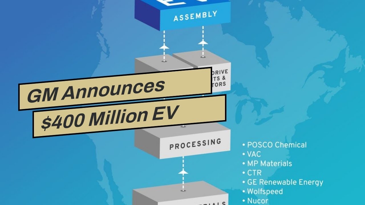 GM Announces $400 Million EV Battery Materials Plant In Canada - YouTube