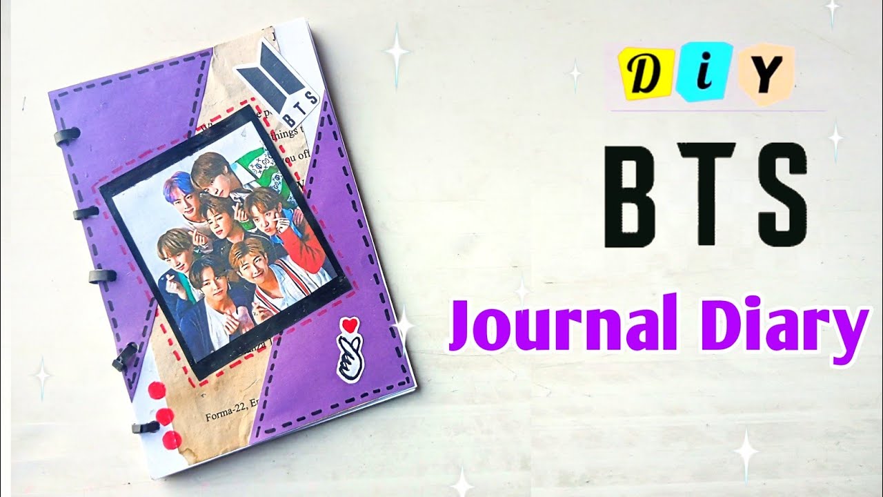 How to make BTS Journal Diary | BTS Journal Book with ring binder at ...