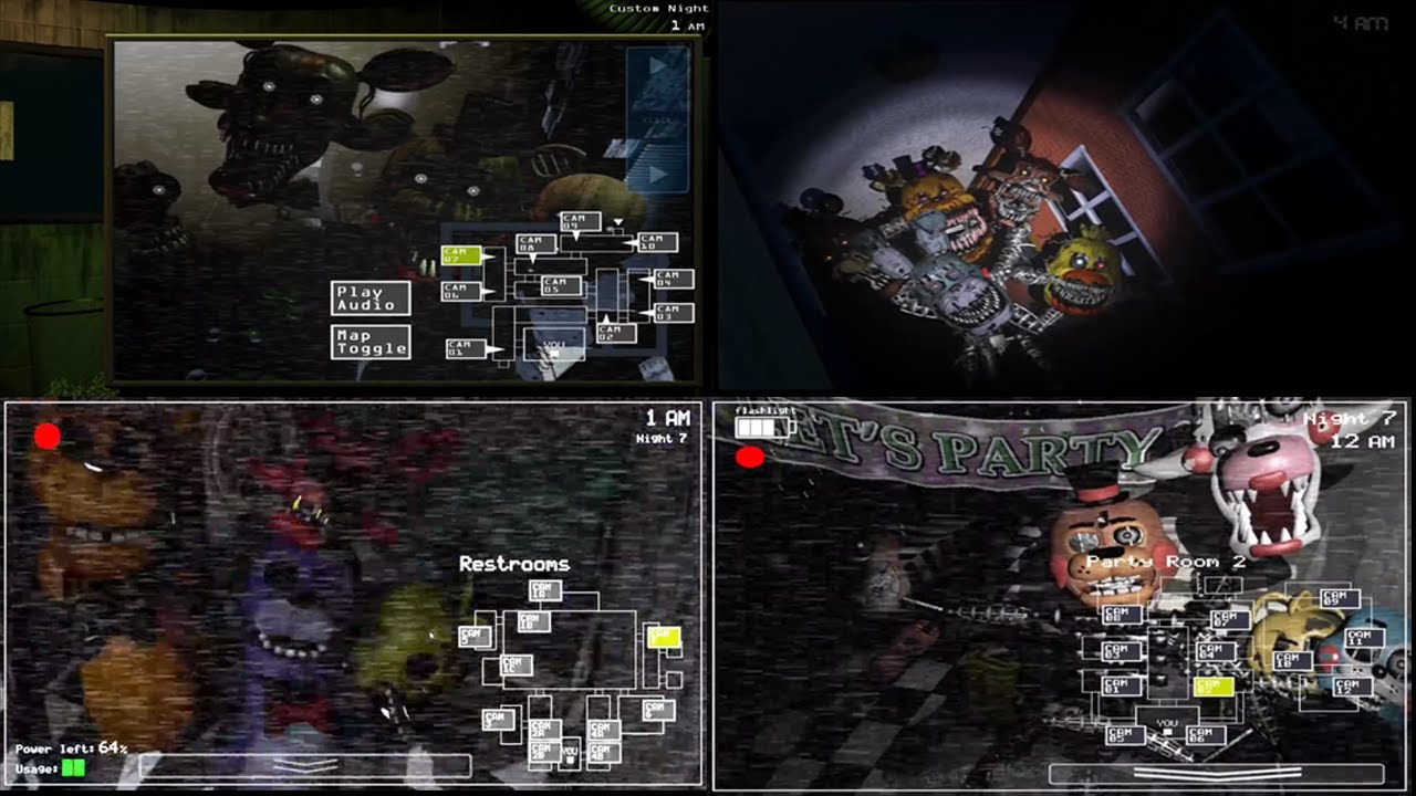 The BOA in different FNaF Games: 1, 2, 3, 4, World, Sister Location and ...