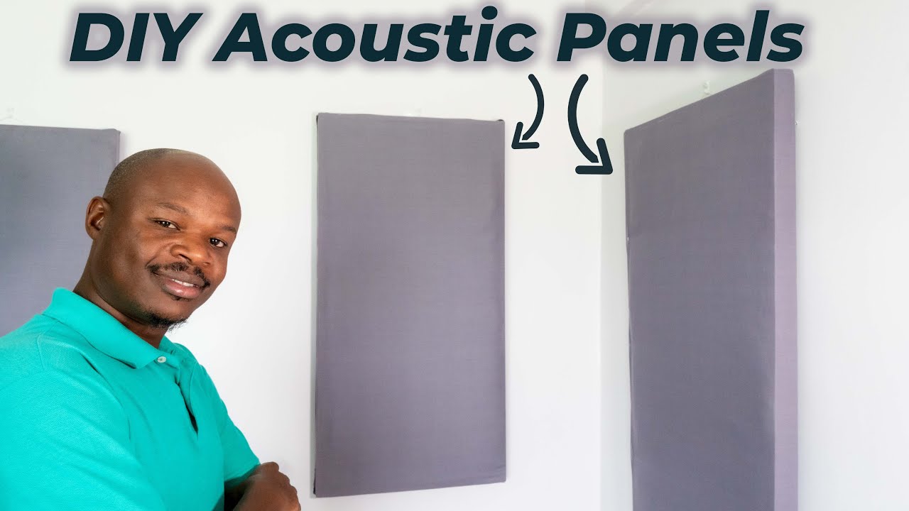 DIY acoustic panels: sound treating my home YouTube studio - YouTube
