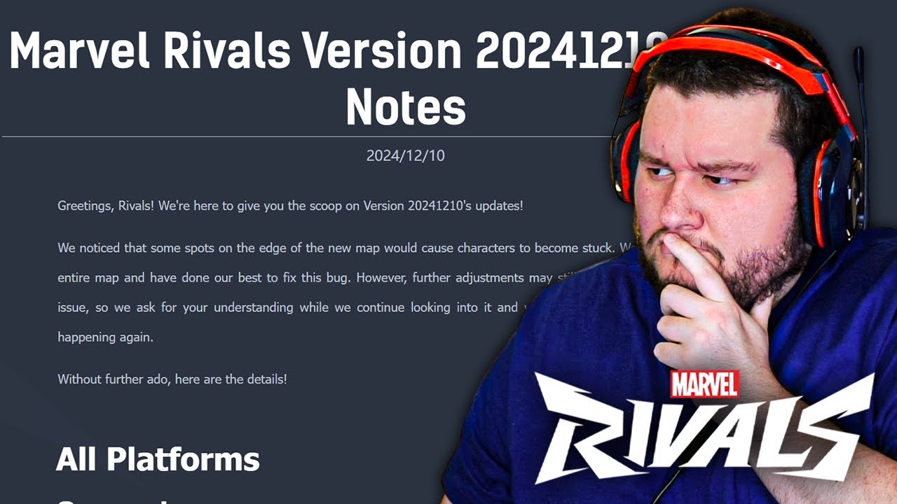Marvel Rivals First Ever Patch Notes!! - YouTube