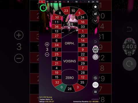 RULLETTE | DURMAYI BİLMİYORUZ 😏 #rulet #casino #immersive 