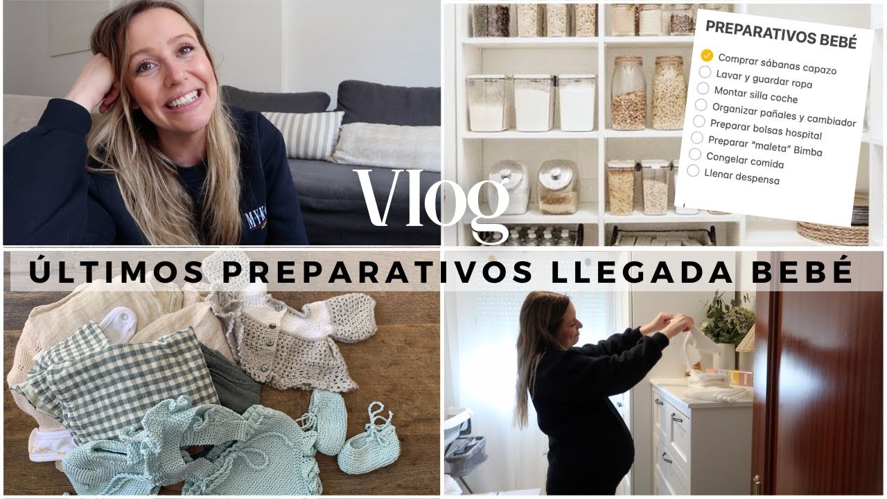 Un día conmigo - Preparando llegada del bebé (ropa, maletas, comidas ...