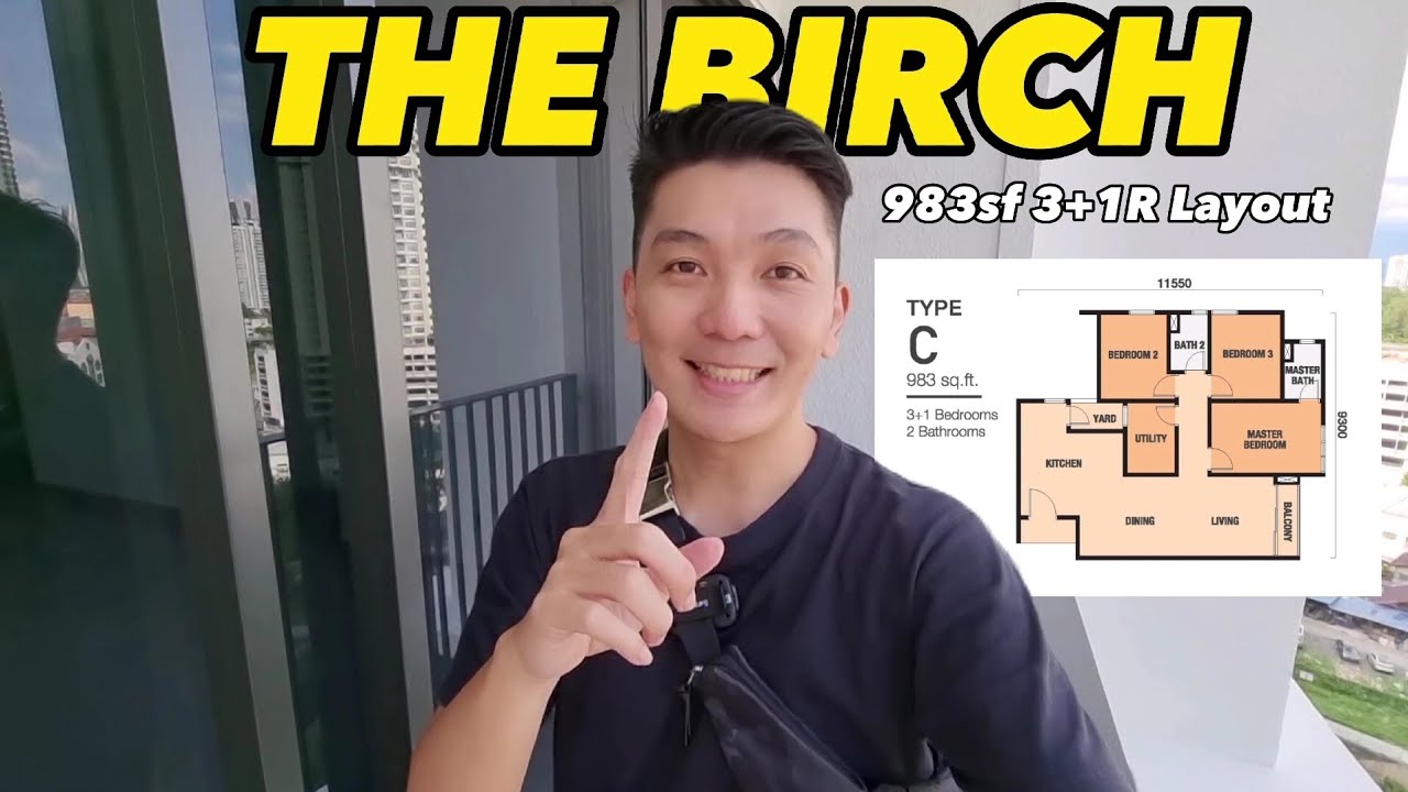 The Birch, Sentul West / Jalan Ipoh, 983sf 3+1R Layout Unit Tour - YouTube