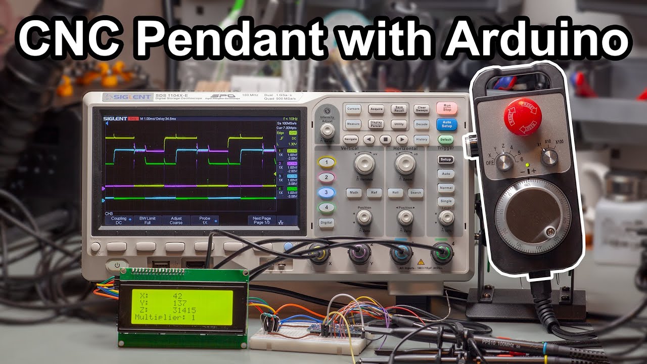 CNC Pendant with Arduino Nano and LCD Display - YouTube
