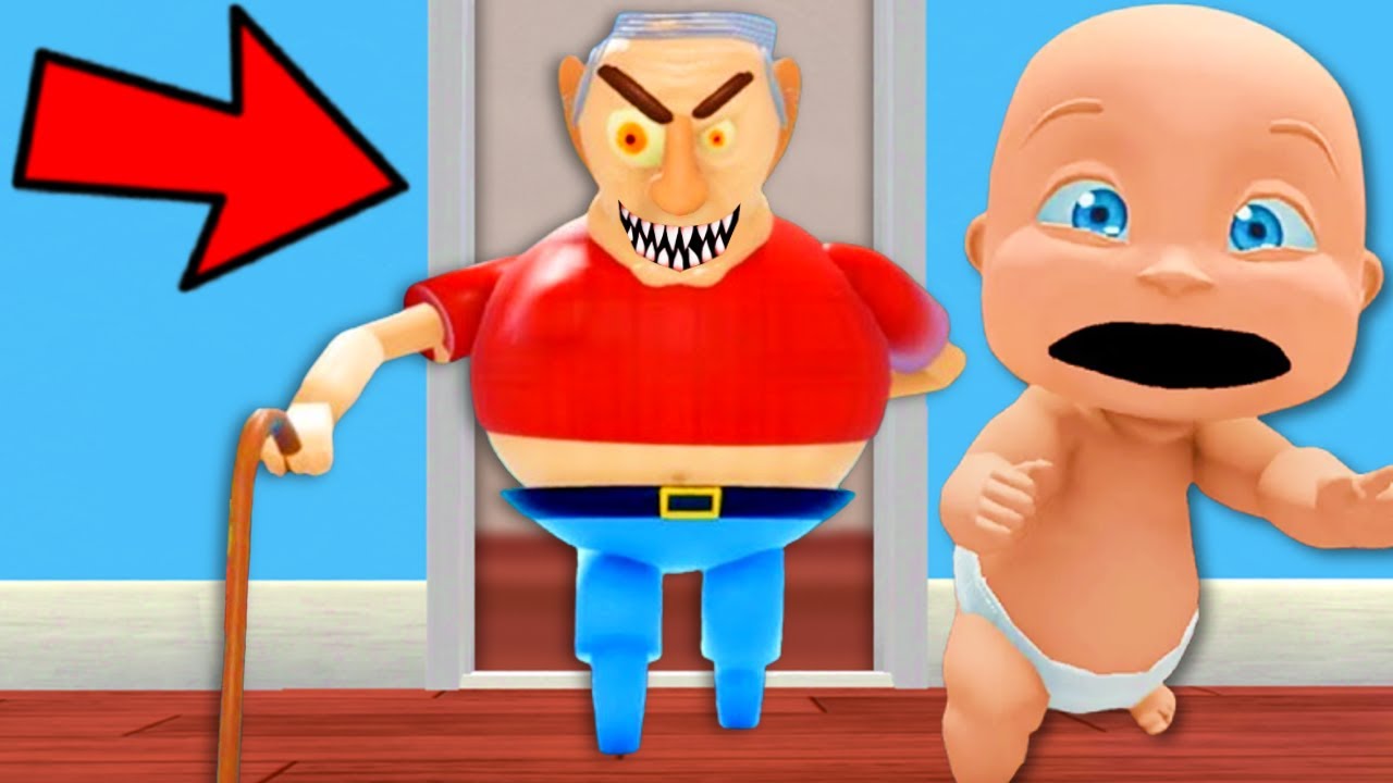 Baby Escapes CURSED GRANDPA! - YouTube