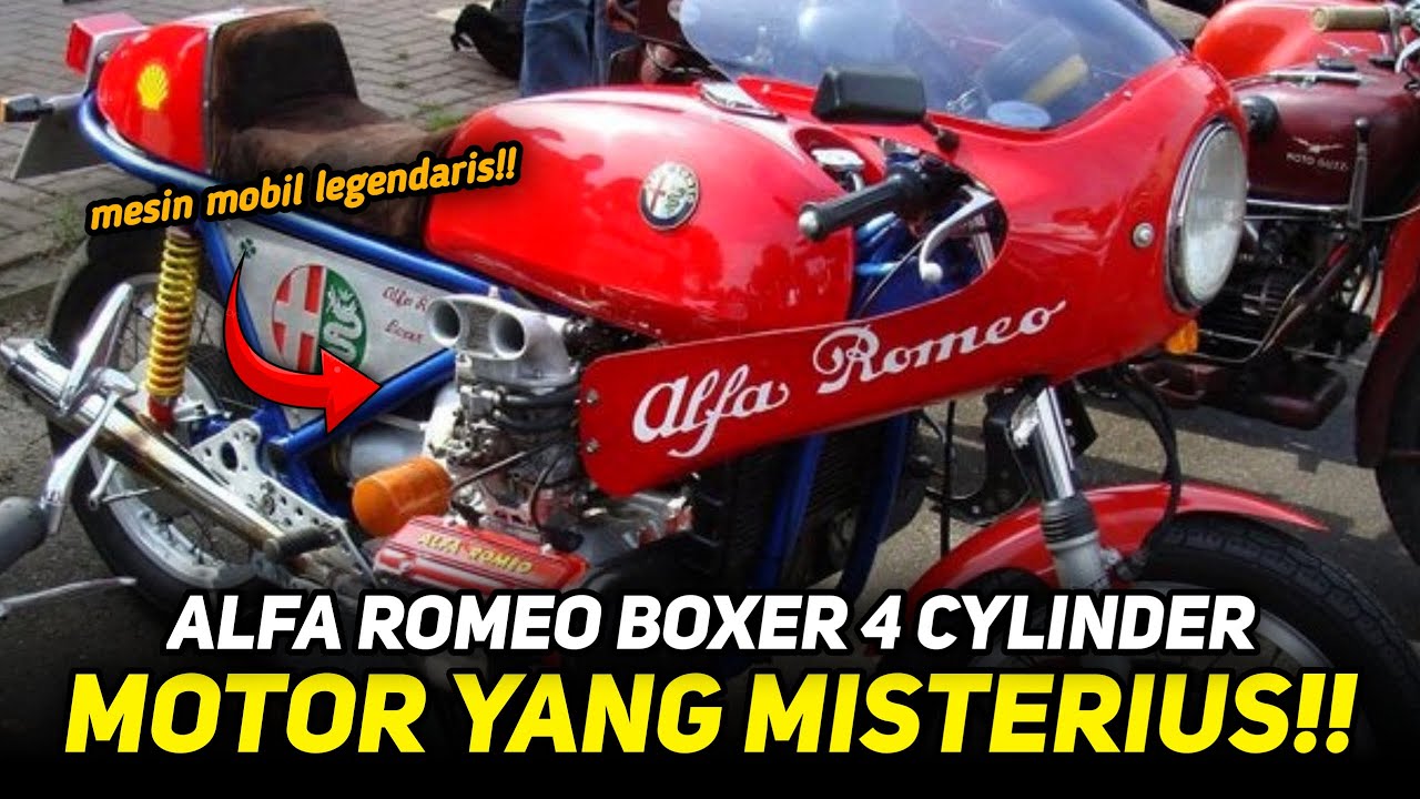Alfa Romeo Boxer 4 Cylinder Motorcycle !! Motor Yang Nggak Banyak Orang ...