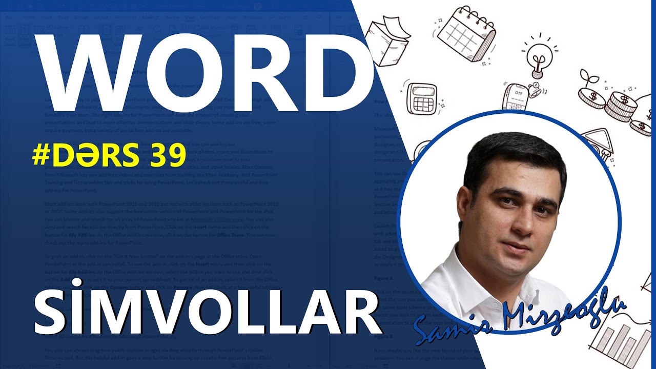 #Worddərsləri | Dərs 39 | Word - Simvollar - YouTube