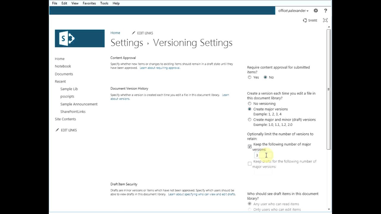 SharePoint 2013 Working With The Document Library - YouTube