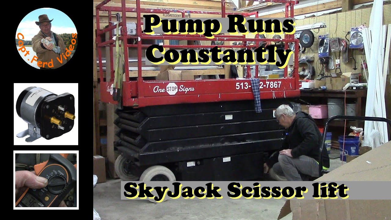 Sky Jack Scissor Lift Motor Running Constantly - YouTube