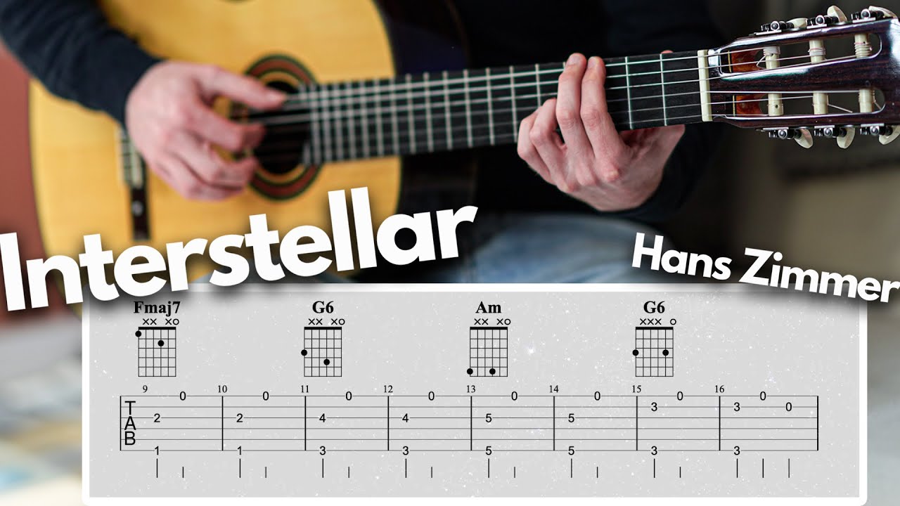 Just Four Beautiful Chords on Classical Guitar (Interstellar by Hans ...