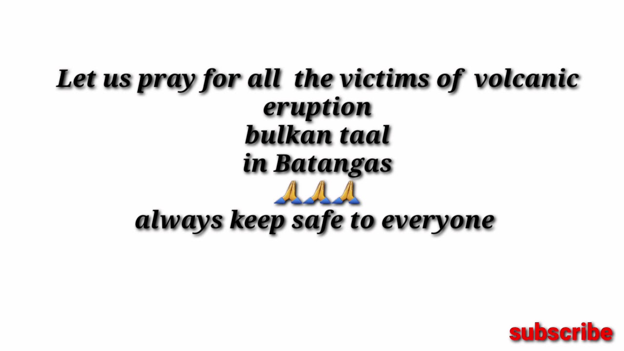 # Ang pagputok ng Bulkan Taal Batangas# - YouTube