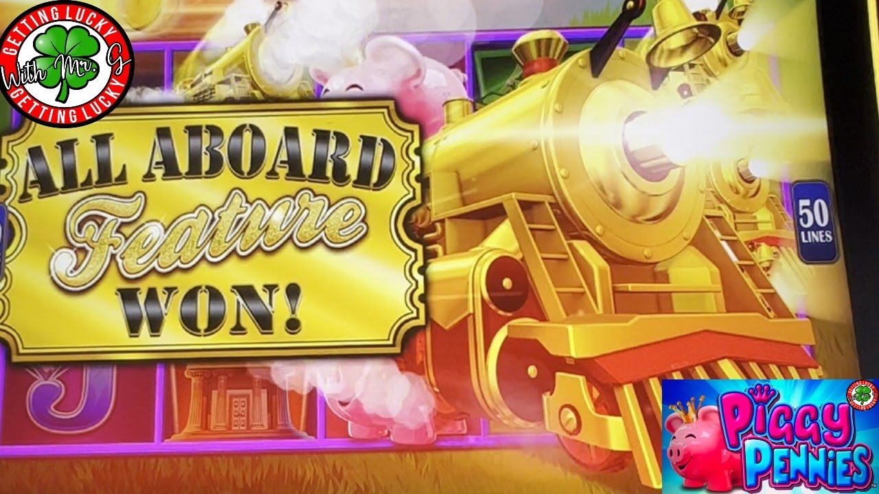 All Aboard Piggy Pennies Slots... - YouTube