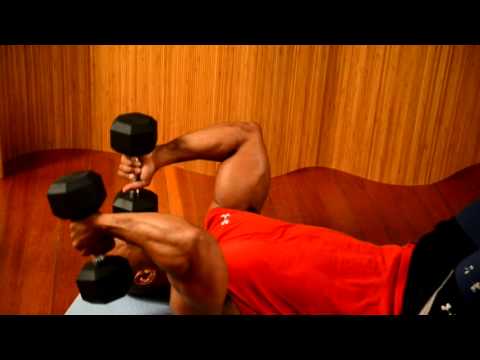 Floor Dumbbell Double Tricep Extension - YouTube