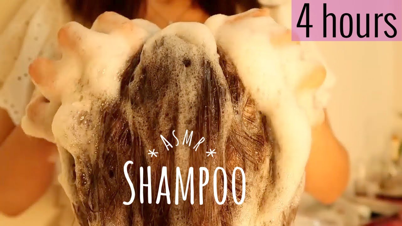 [ASMR] 4 HOURS Relaxing Shampoo and Hair Wash | No talking - YouTube