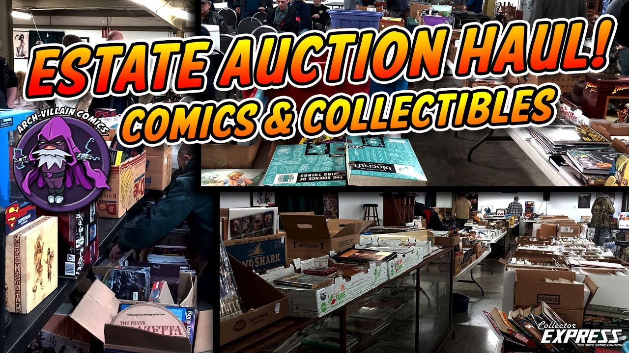 Massive Comic Book Haul! - Estate Auction - Arch-Villain Comics - YouTube