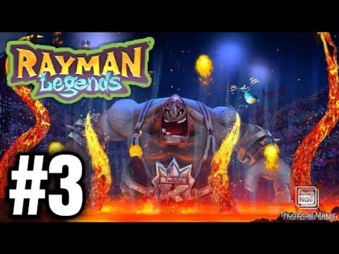WRESTLING THE BIGGEST GIANT! | RAYMAN LEGENDS 100% WALKTHROUGH P3 - YouTube