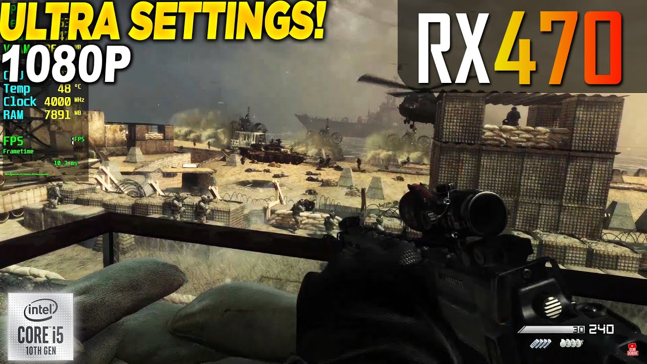 Call of Duty Ghosts RX 470 - 1080p Ultra, - YouTube