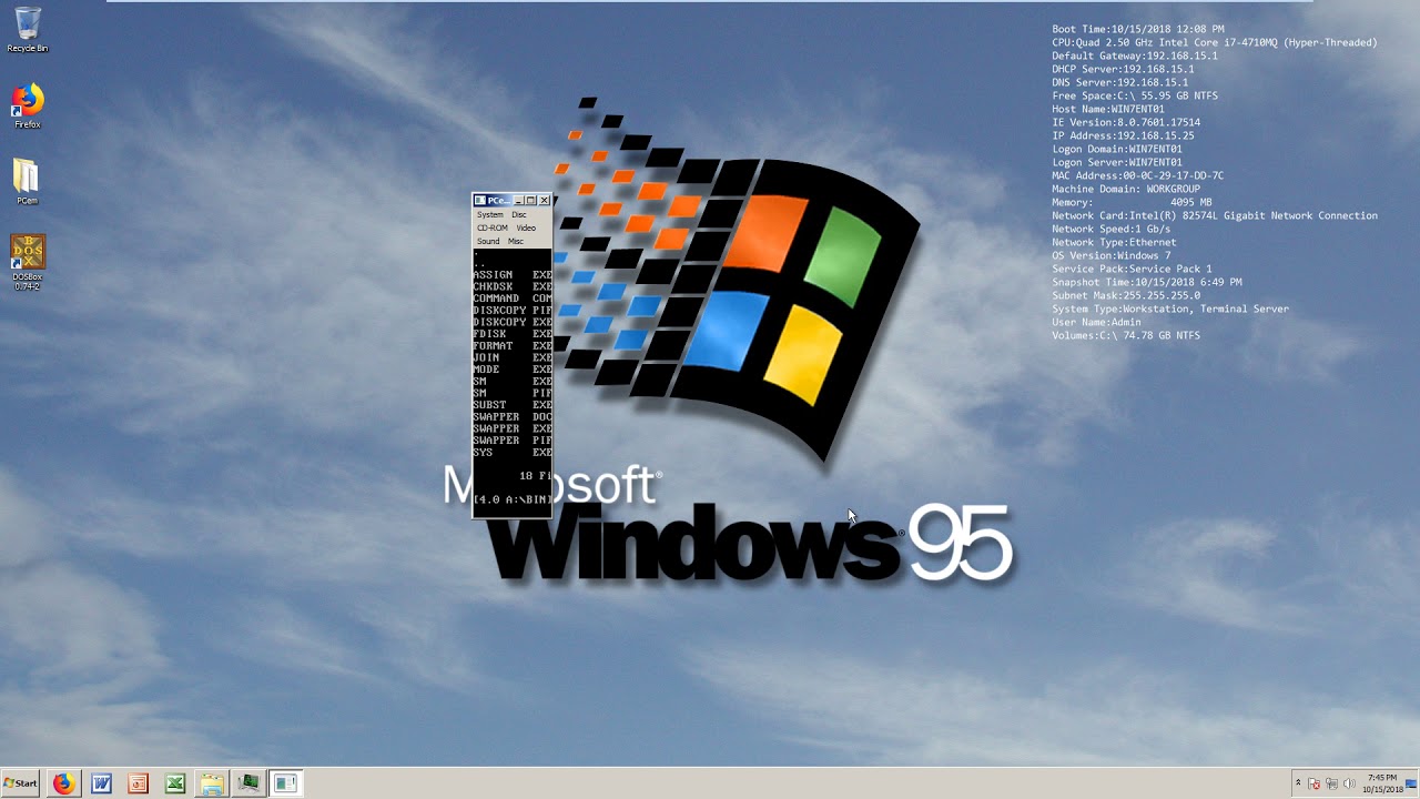 Installing Multitasking MS-DOS 4.00 on PCem - YouTube
