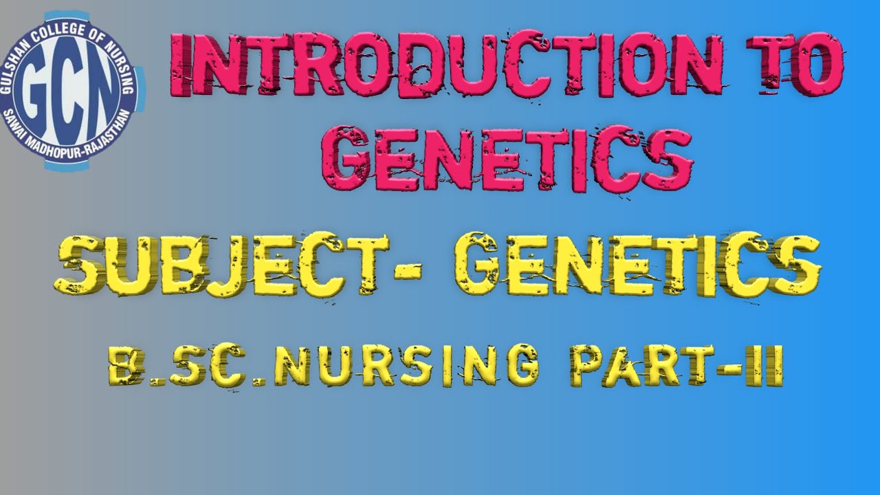 Introduction To Genetics - YouTube