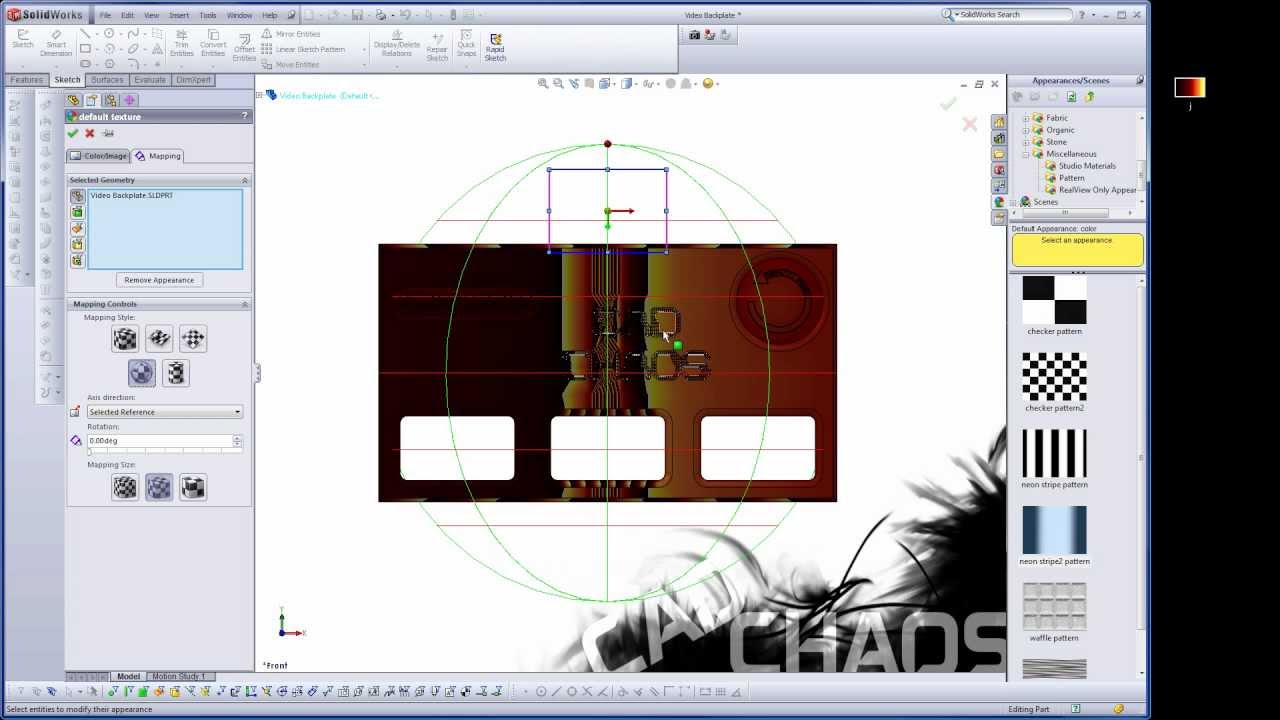 Solidworks Tutorial - Custom Color Gradient - YouTube