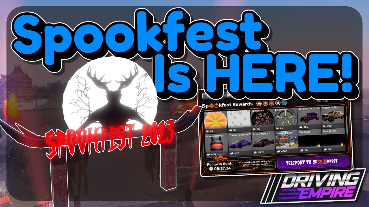 Spookfest Is Finally Here Driving Empire Update Roblox Youtube 0606