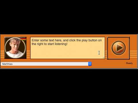 voiceforge demos/enter some text here, and click the play button on the ...