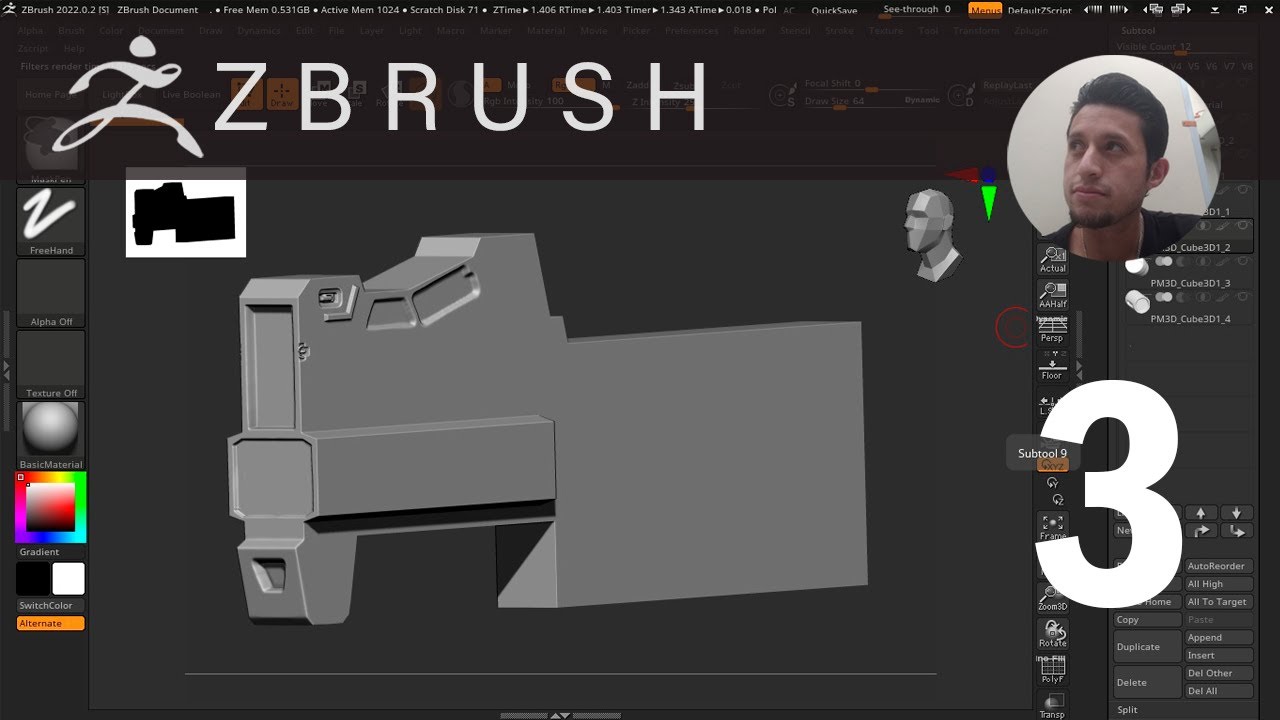Zbrush - Tutorial diseño de Robots "Part 3" - YouTube