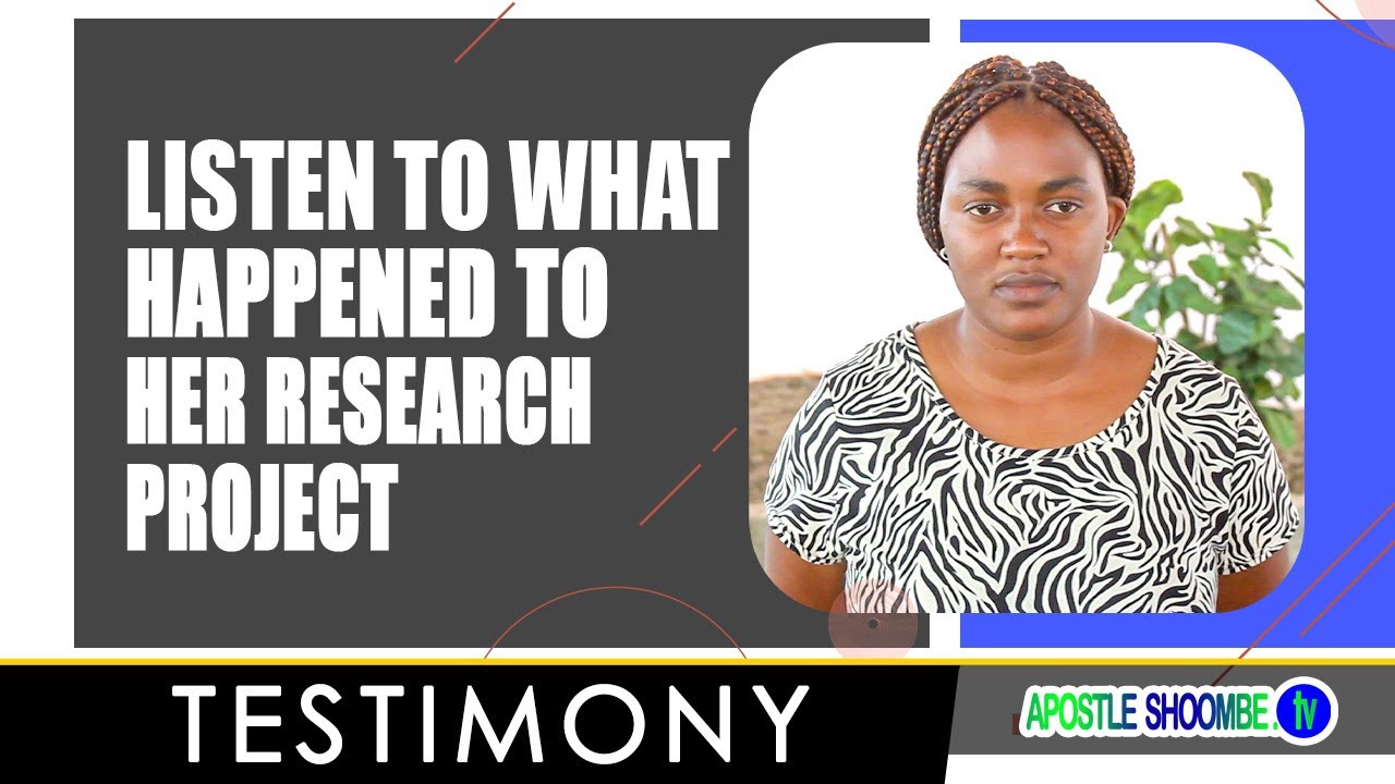 Listen To What Happened To Her Research Project - YouTube