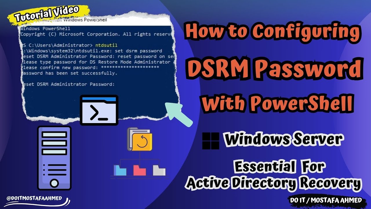 How to Set DSRM Password on Windows Server Using PowerShell | Windows ...