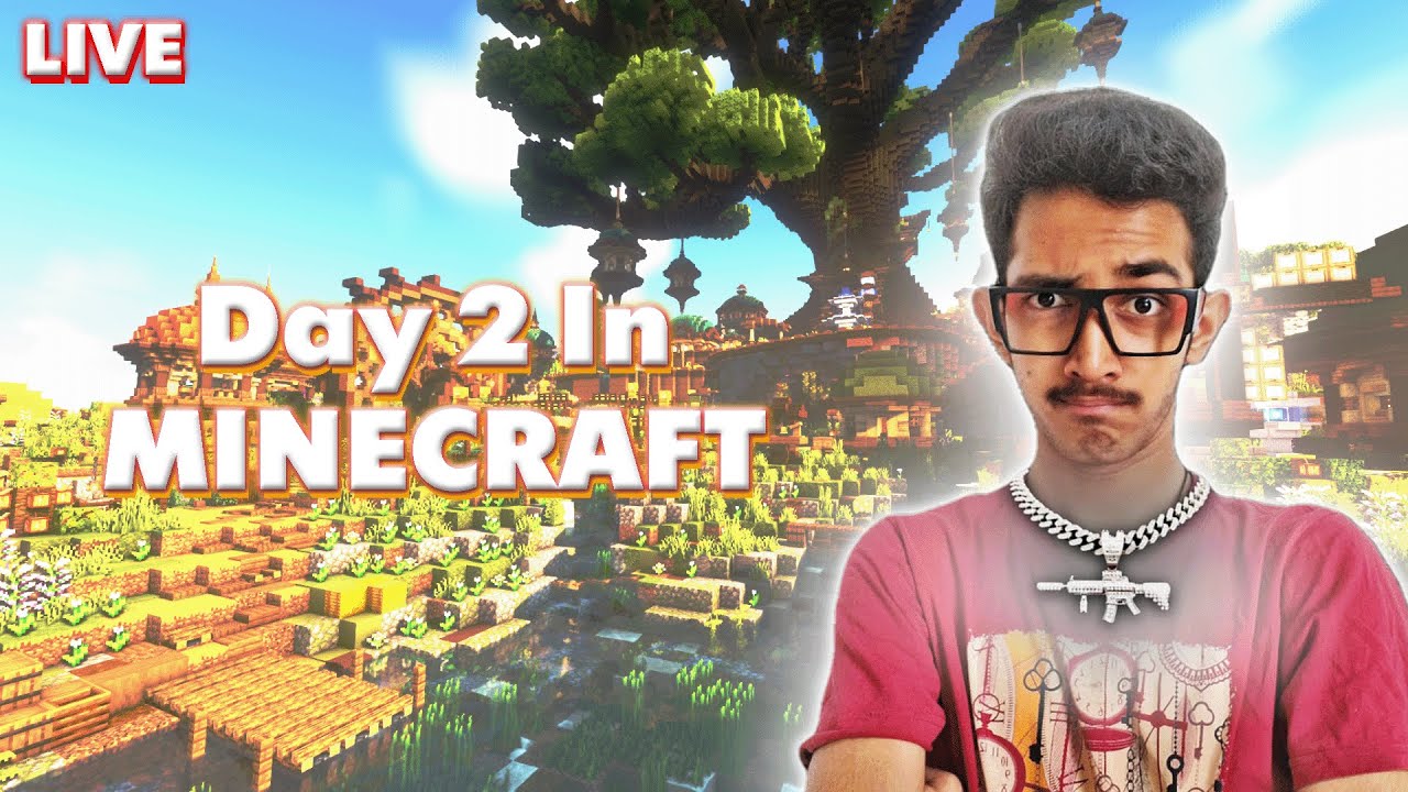 Surviving the Unknown! | Minecraft Day 3 | Live with YTr. Gaurav Thorat ...